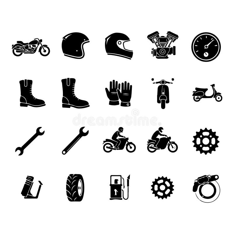 Essential Motorcycle Gear Stock Illustrations – 158 Essential ...