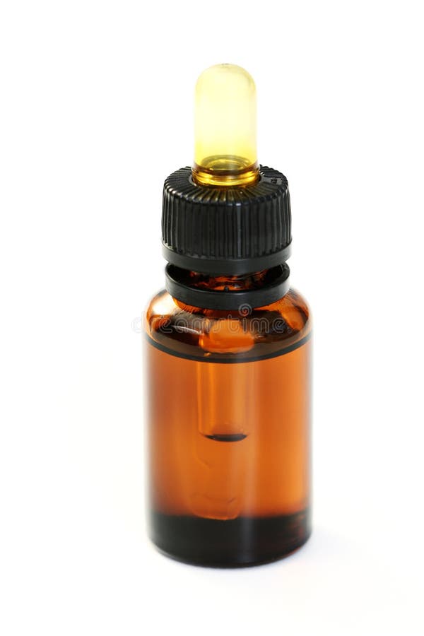 Natural Organic Oil on White Background. Stock Image - Image of natural ...