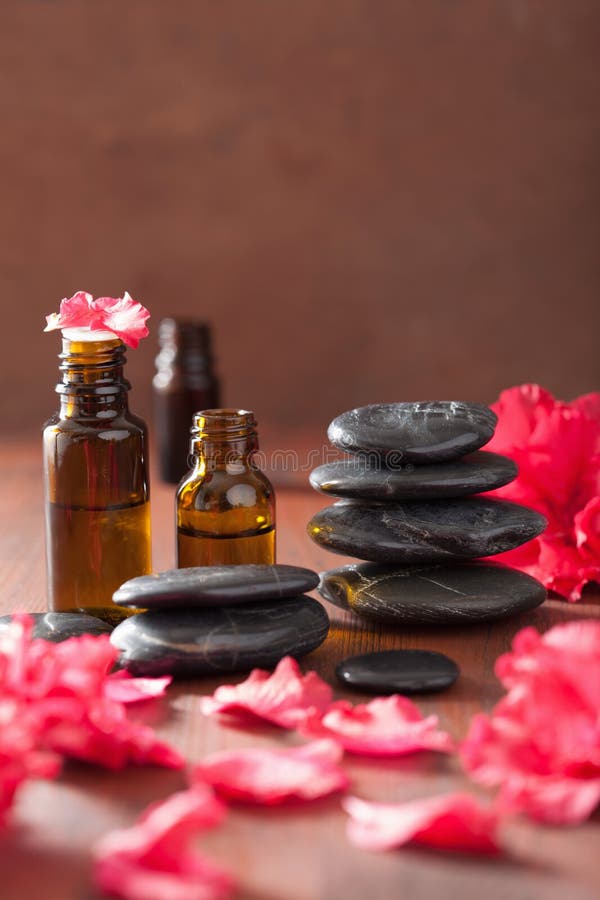 Essential oil and stones stock image. Image of beautiful - 17520347