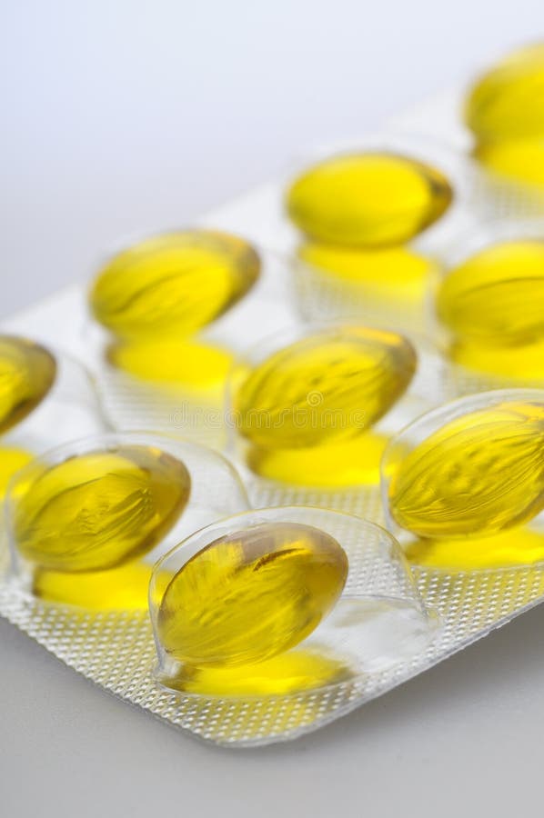 Essential Oil Capsules Drugs Stock Photo - Image of addiction, closeup ...