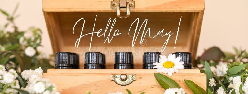 Essential Oil Cover Image with Text Stock Image - Image of care, health ...