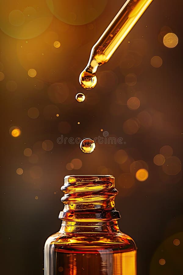 Essential Oil Drips into the Bottle. Selective Focus Stock Photo ...