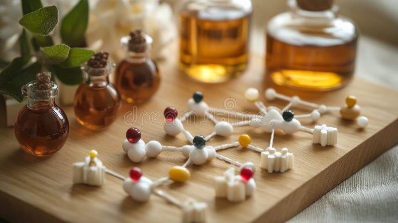 Essential Oil Molecular Structure Composition, Photography, Concept ...