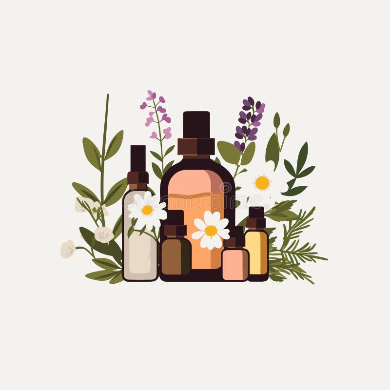 Essential Oil Vector Flat Minimalistic Isolated Illustration Stock ...