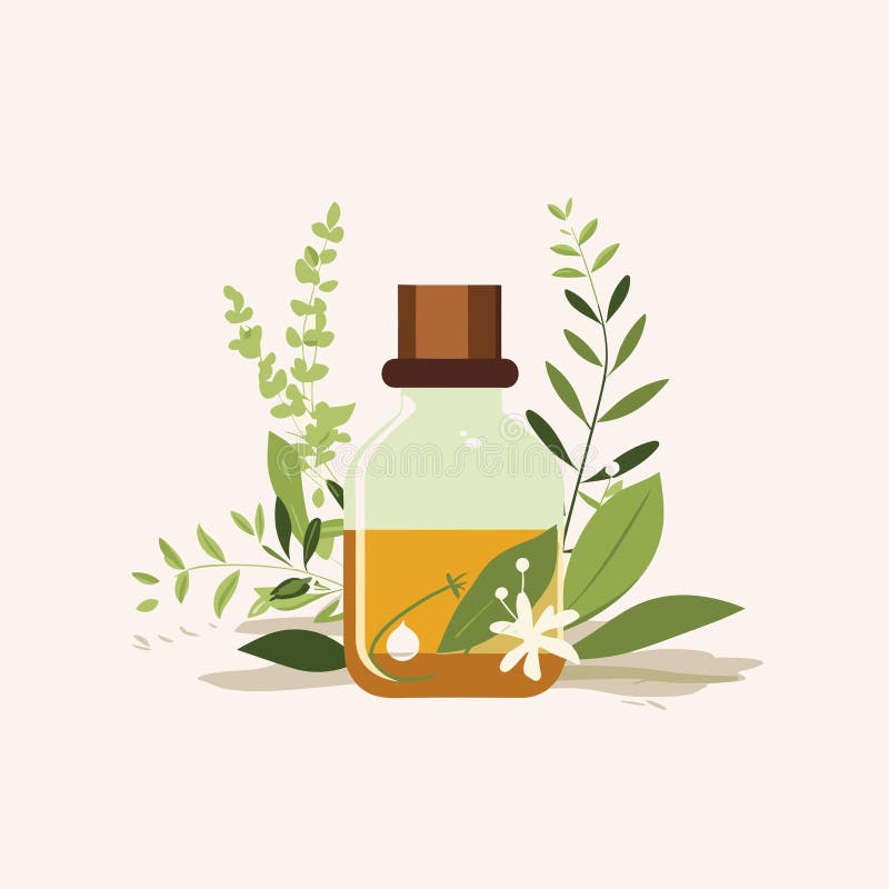 Essential Oil Vector Flat Minimalistic Isolated Illustration Stock ...