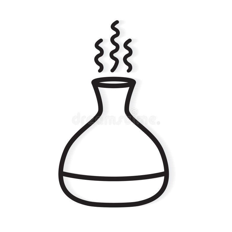 Essential Oils Diffuser Icon Stock Vector - Illustration of herbal ...