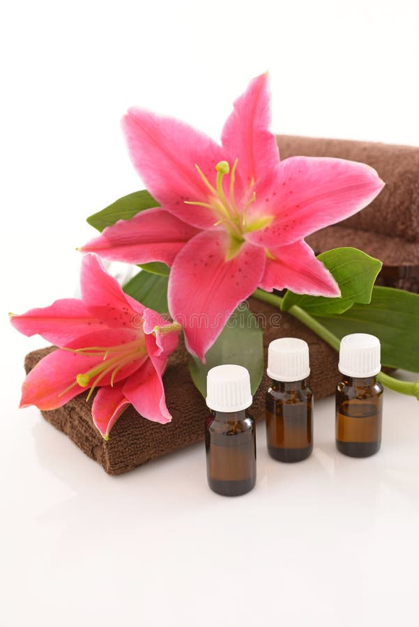 Essential oils stock image. Image of lily, resort, aromatherapy - 59337295