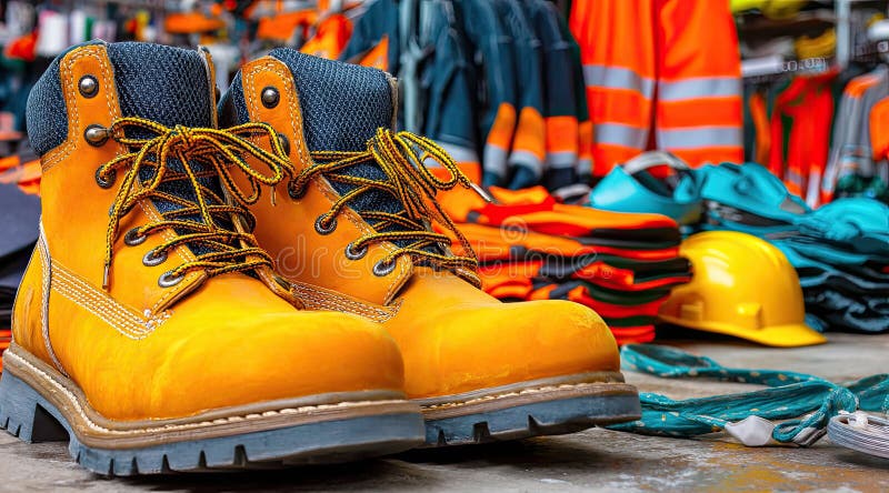 Essential Protective Gear for Workplace Safety Measures Stock Photo ...