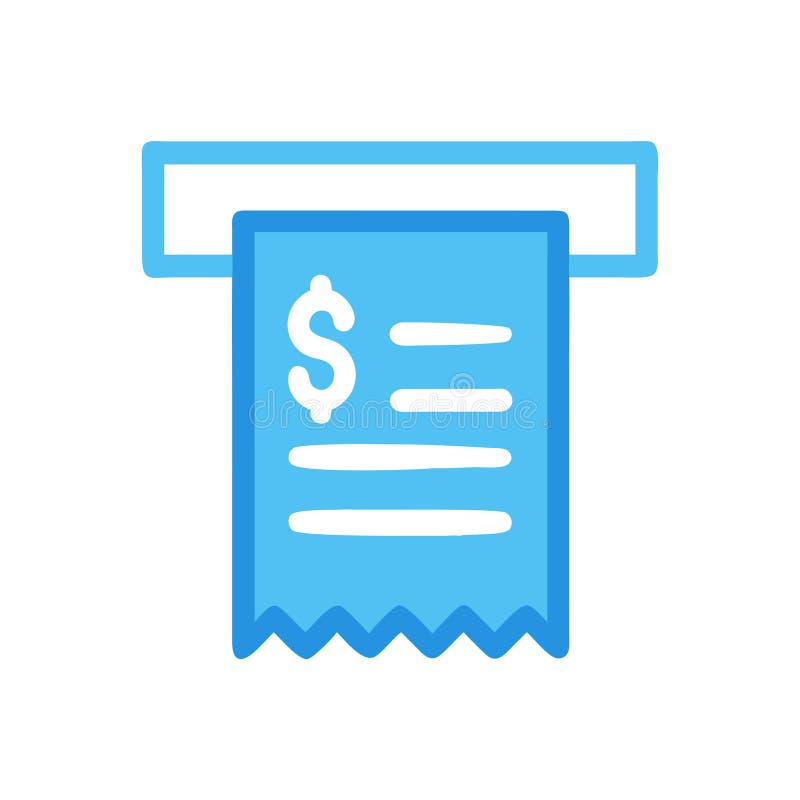 Essential Receipt Symbol for Transactions Stock Illustration ...