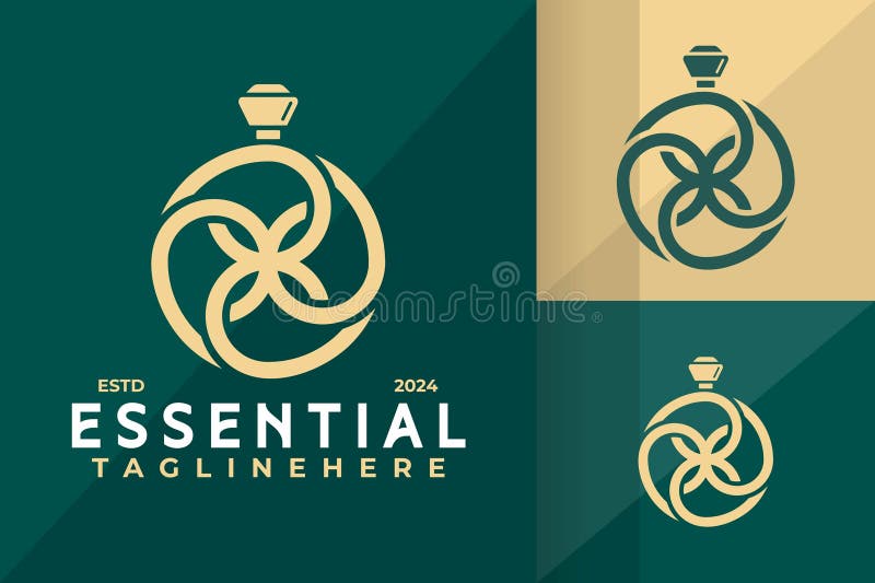 Essential Royal Parfume Logo Icon Vector Design Illustration Stock Vector - Illustration of ...