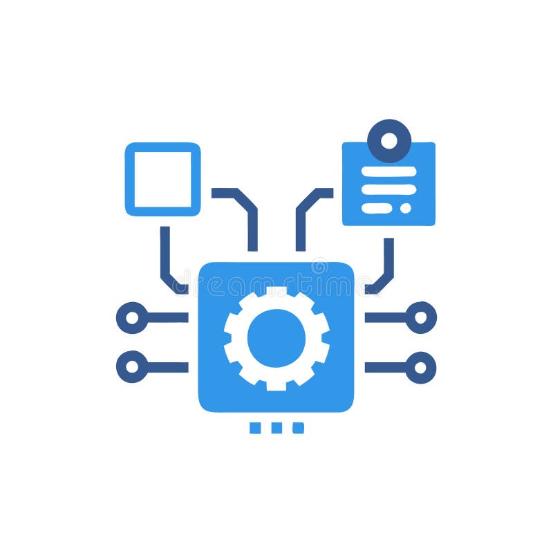 Essential RPA Icon for Digital Transformation Stock Image ...