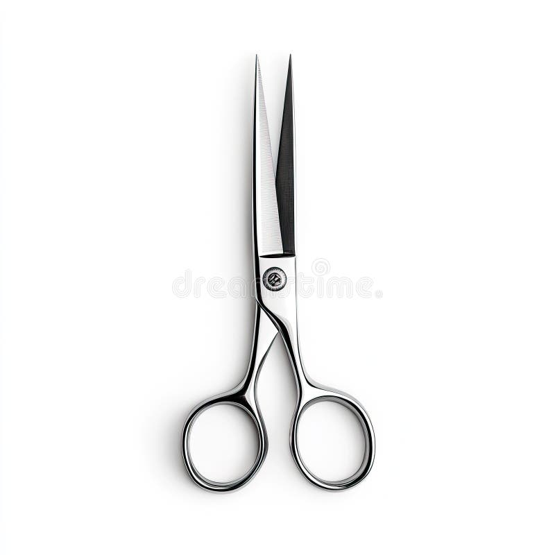 A Pair of Sharp Scissors on White Background Stock Image - Image of ...