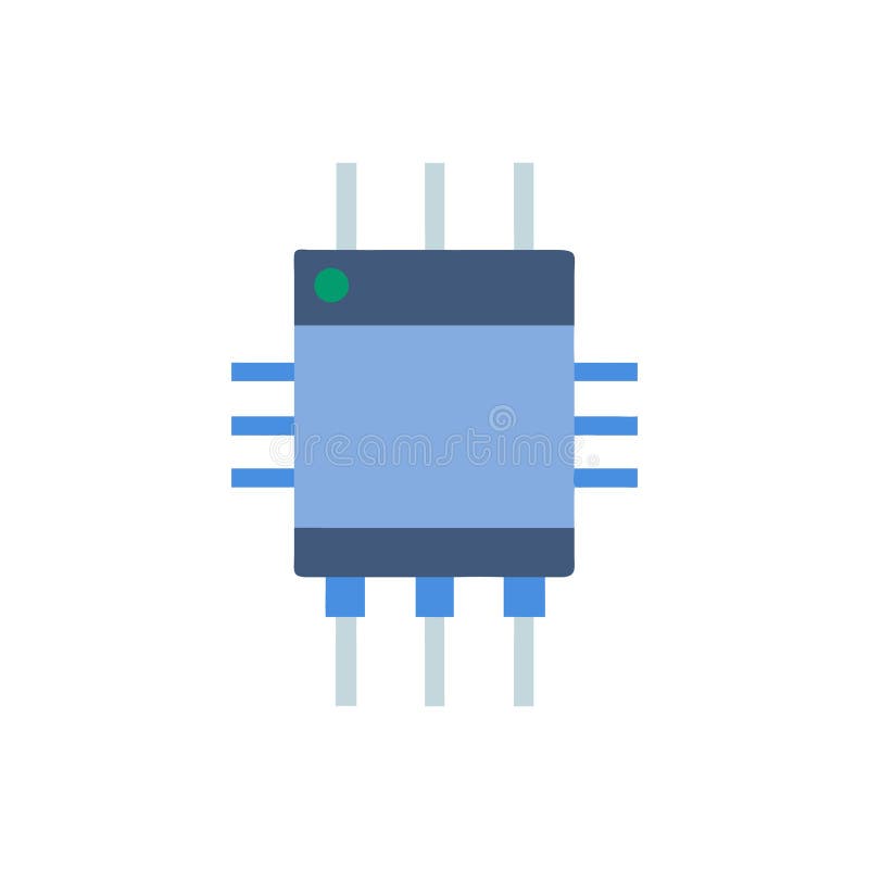 Essential Semiconductor Icon for Engineering Stock Photo - Illustration ...