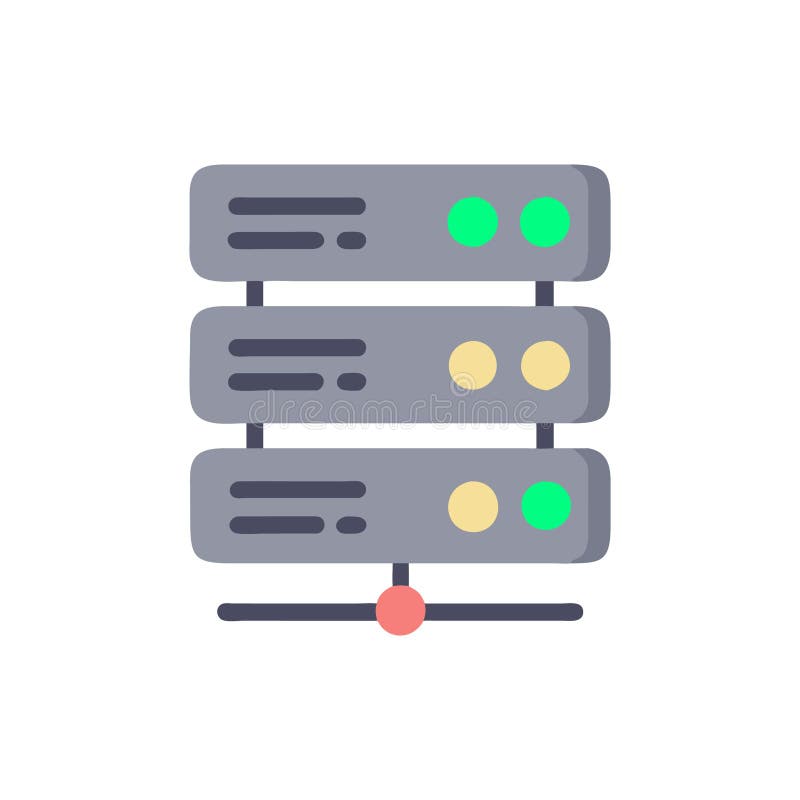 Unique Server Icon Design stock illustration. Illustration of knowledge ...