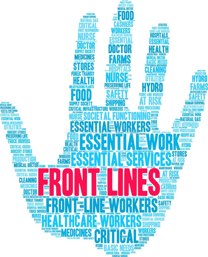 Front Lines word cloud stock vector. Illustration of natural - 208072308