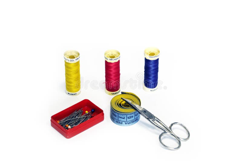 Essential sewing kit stock photo. Image of needles, pincushion - 42465876
