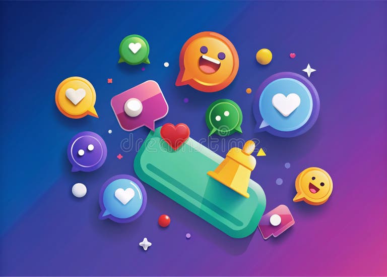 Essential Social Media Interaction Icons Love Like Comment Share and ...