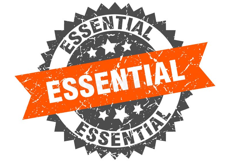 Essential Stamp. Essential Grunge Round Sign Stock Vector ...