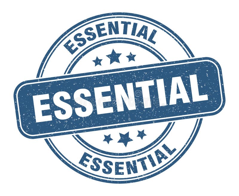 Essential Stamp. Essential Label. Round Grunge Sign Stock Vector ...