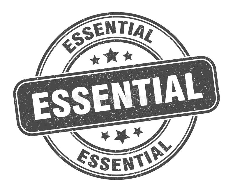 Essential Stamp. Essential Label. Round Grunge Sign Stock Vector ...