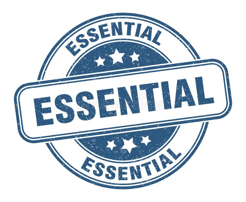 Essential Stamp. Essential Label. Round Grunge Sign Stock Vector ...