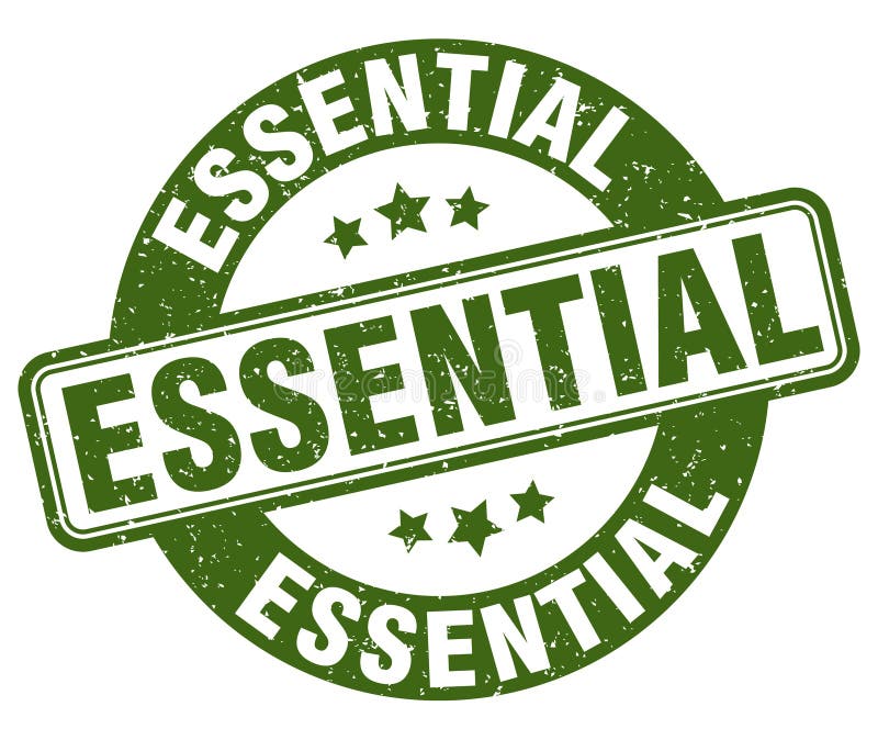 Essential Stamp. Essential Label. Round Grunge Sign Stock Vector ...