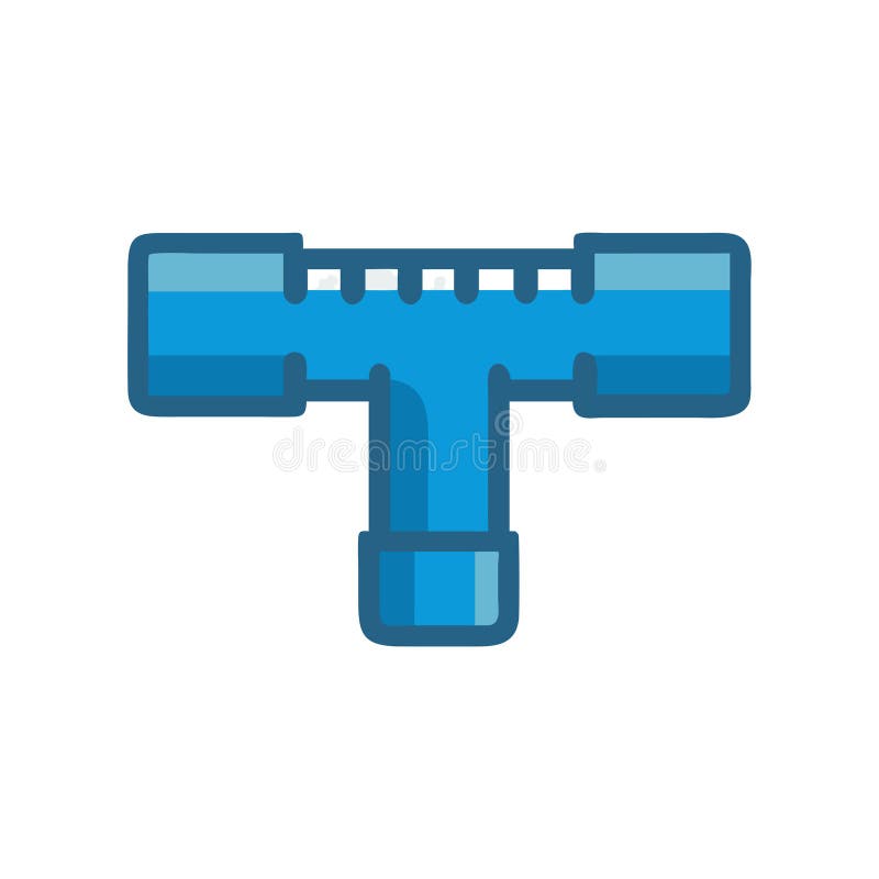 Essential Tee Joint Tool Icon for Plumbing Stock Illustration ...