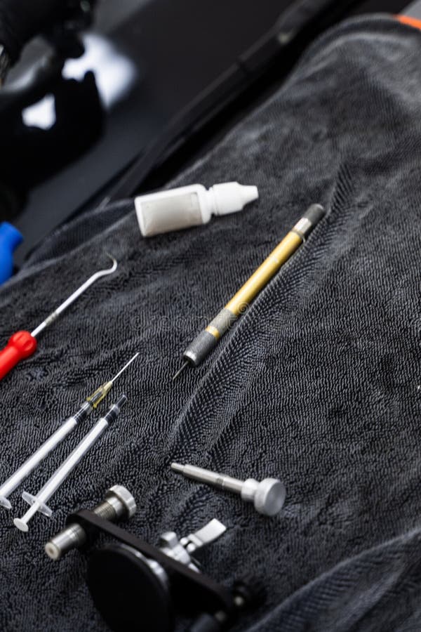 Essential Tools for Windshield Crack Repair Neatly Arranged and Ready ...