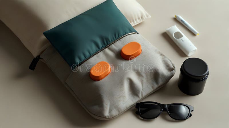 Essential Travel Comfort Kit: Sleep Mask, Earplugs, and Compact Pillow ...