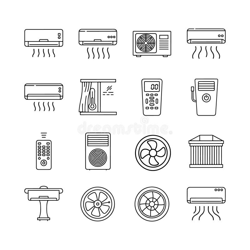 Various Hvac Systems Stock Illustrations – 112 Various Hvac Systems ...