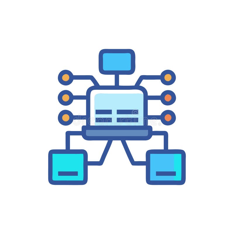 Essential Virtualization Icon for Cloud Management Stock Image ...