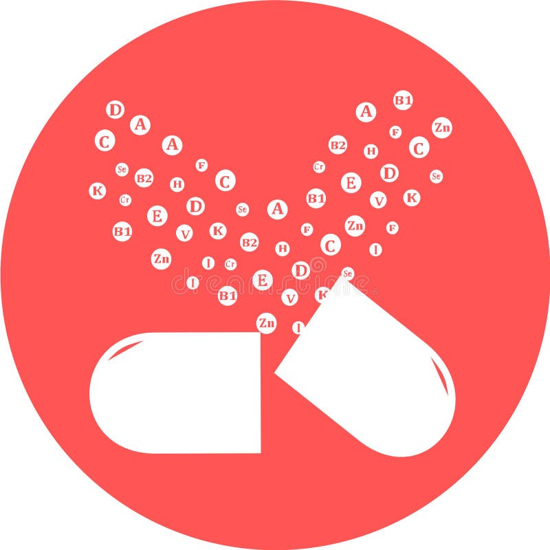 Essential Vitamin and Mineral Complex. Vector Creative Design Vitamin ...