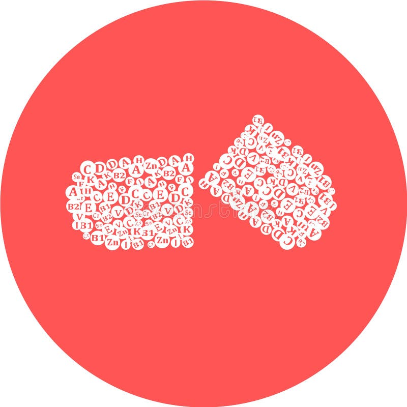 Essential Vitamin and Mineral Complex. Vector Creative Design Vitamin ...