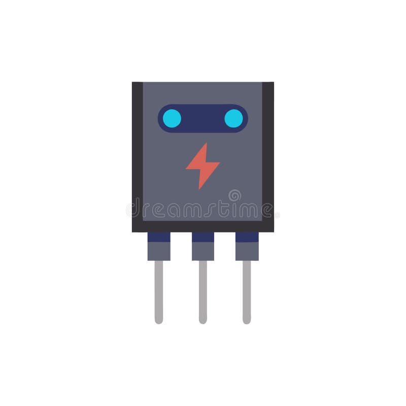 Essential Voltage Regulator Icon for Engineering Stock Illustration ...