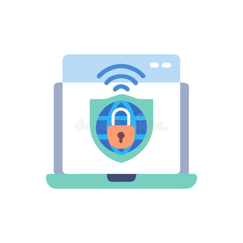 Essential VPN Icon for Connection Management Stock Photo - Illustration ...