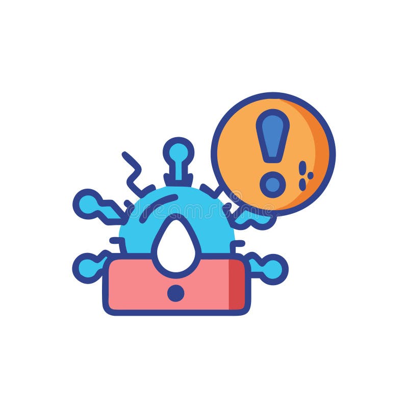 Essential Vulnerability Icon for Cybersecurity Stock Illustration ...
