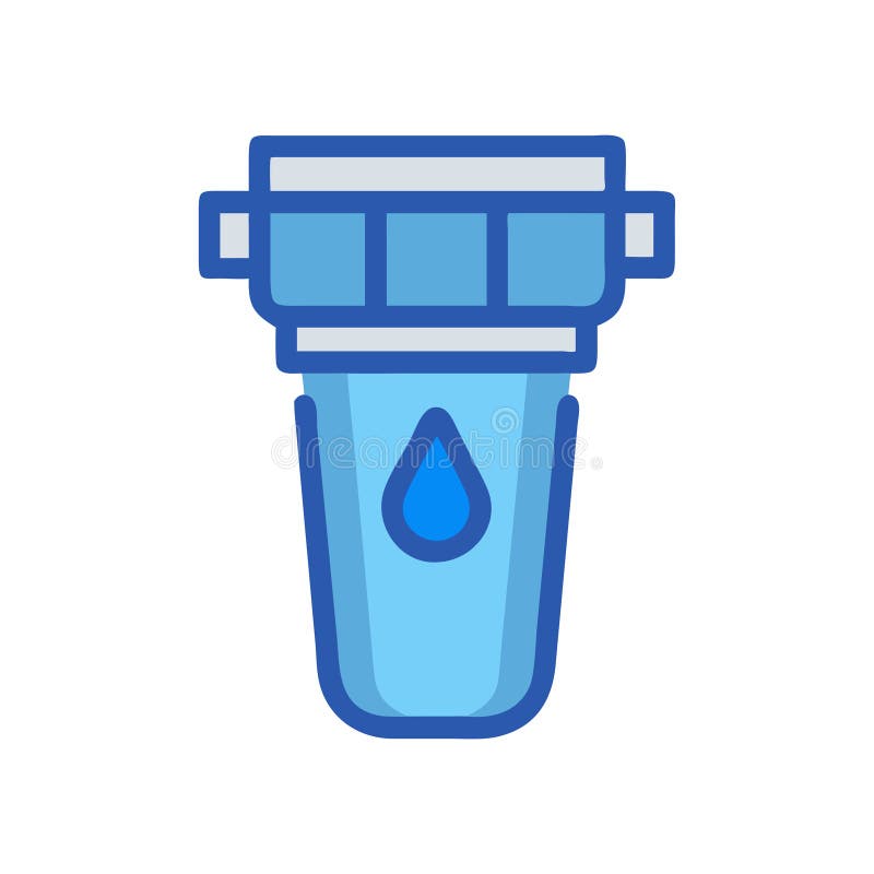Essential Water Filter Icon for Purity Stock Vector - Illustration of ...