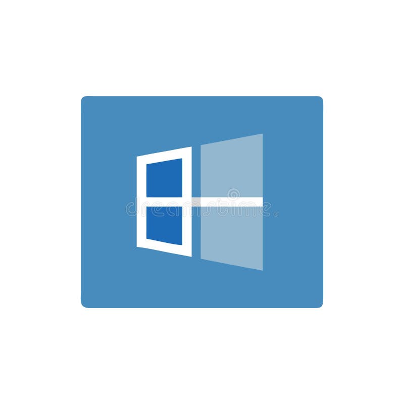 Essential Windows Logo Icon for Branding Stock Image - Illustration of ...