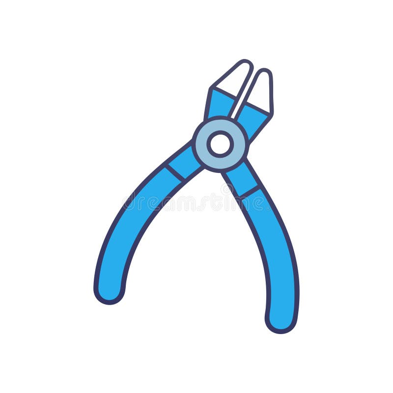Essential Wire Cutter Icon for Safety Stock Illustration - Illustration ...
