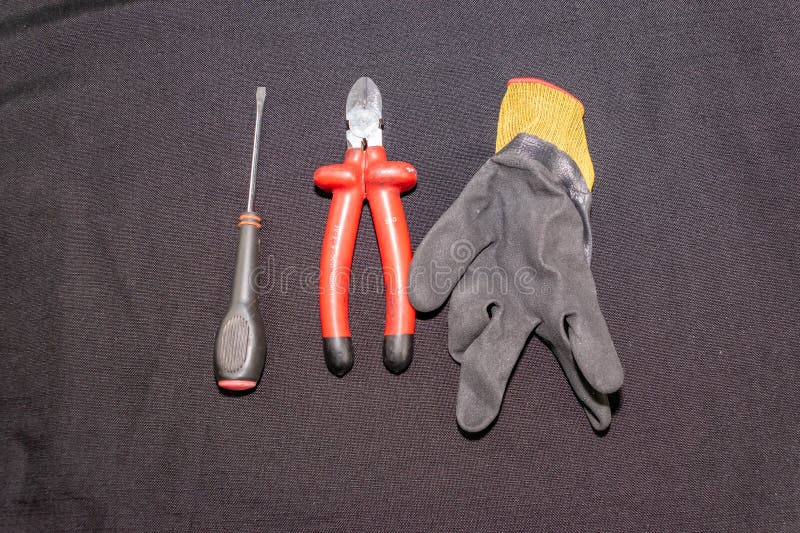 Essential Work Tools stock image. Image of tasks, undefined - 366285359