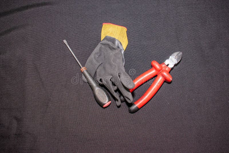 Essential Work Tools stock photo. Image of tasks, flathead - 366285376