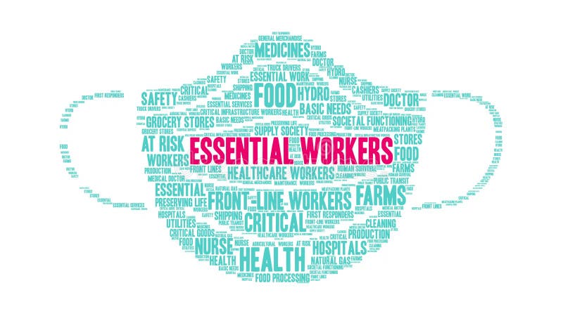 Essential Workers Animated Word Cloud Stock Video - Video of healthcare ...