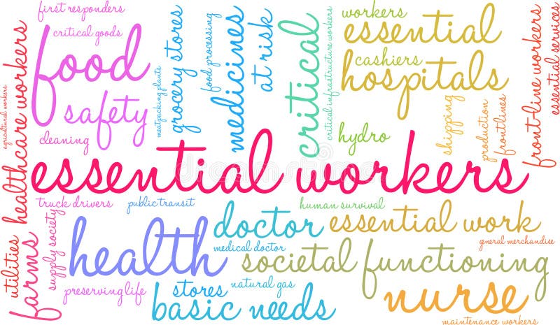 Essential Workers Stock Illustrations – 1,252 Essential Workers Stock ...