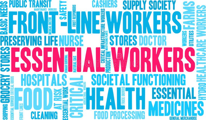 Essential Workers Stock Illustrations – 1,149 Essential Workers Stock ...