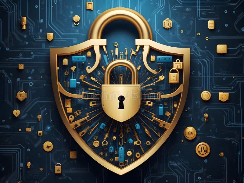 Essentials of Shielding Data Privacy Stock Photo - Image of customer ...