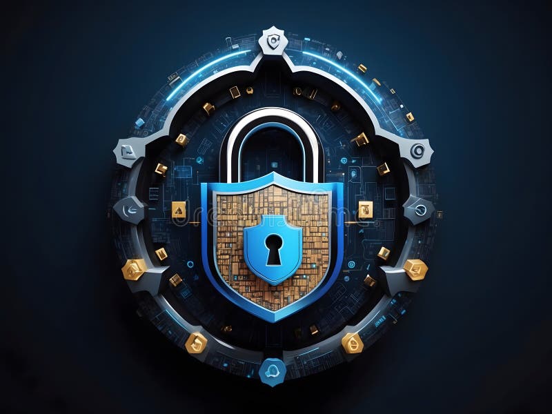 Essentials of Shielding Data Privacy Stock Photo - Image of safety ...