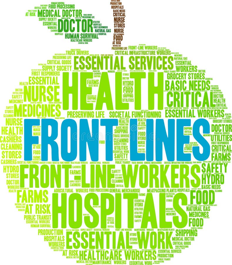 Front Lines word cloud stock vector. Illustration of farms - 206430762