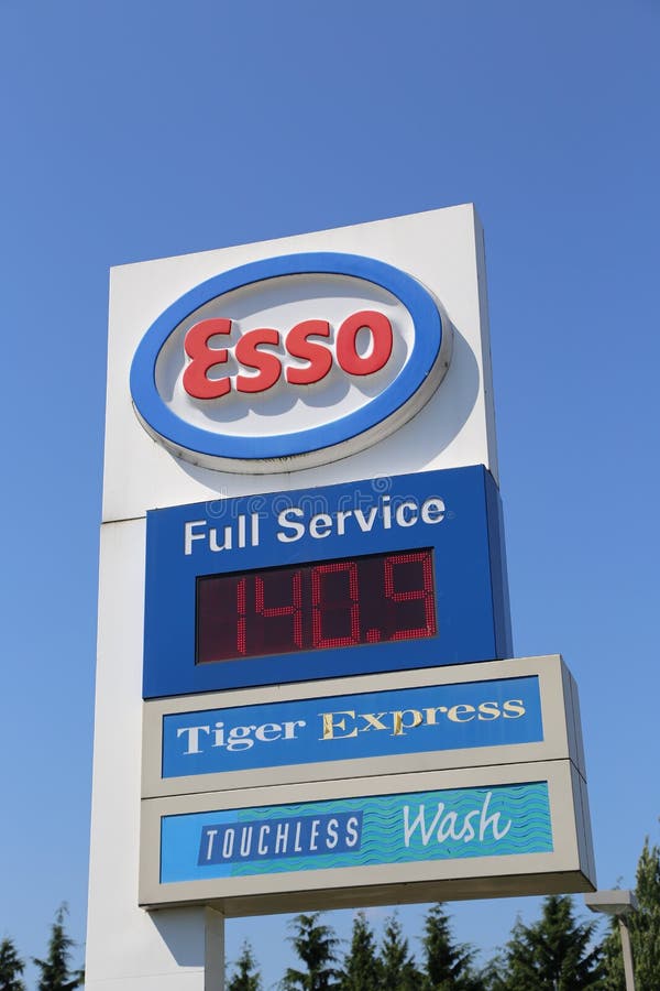 Esso Gas Station editorial photography. Image of finance - 12076342