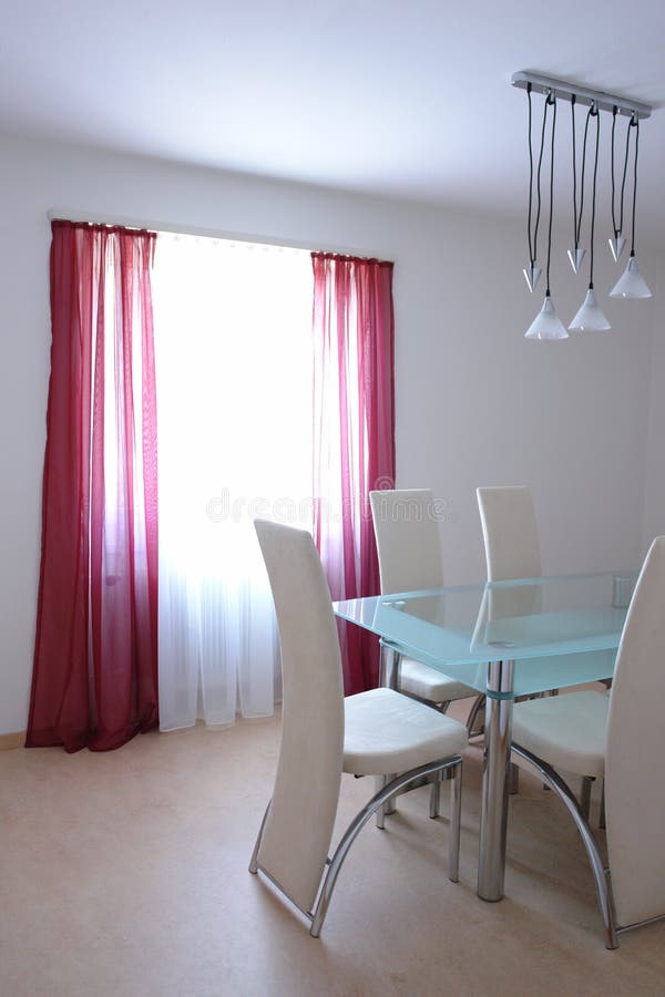 A tidy dining room table stock photo. Image of live - 150285486