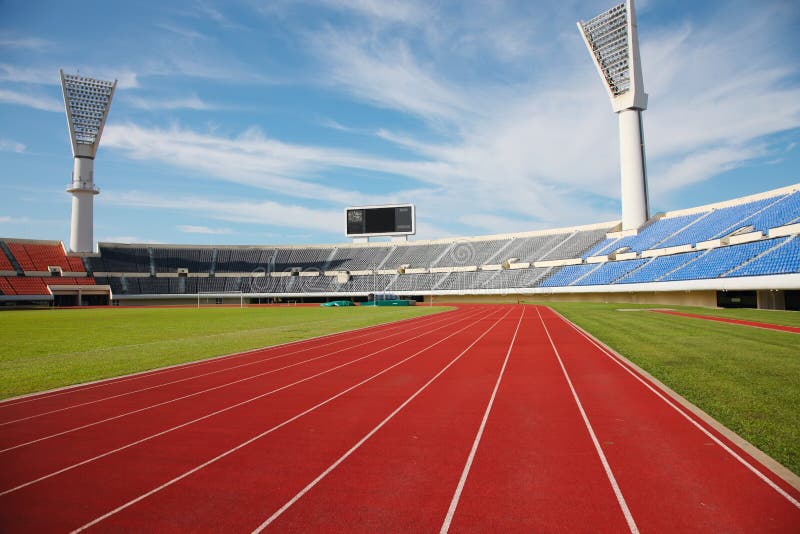 Campo De Esportes Do Atletismo Imagem de Stock - Imagem de esportes ...